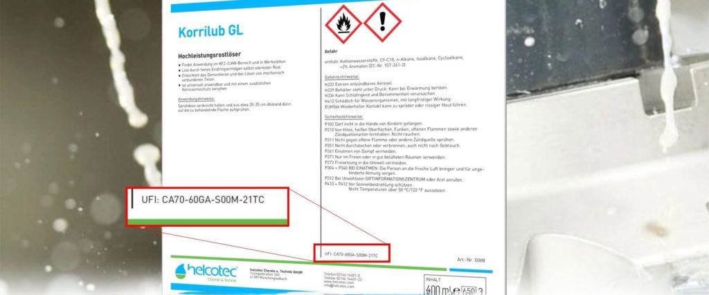 UFI - Ein neuer Code auf unseren Produkten - helcotec